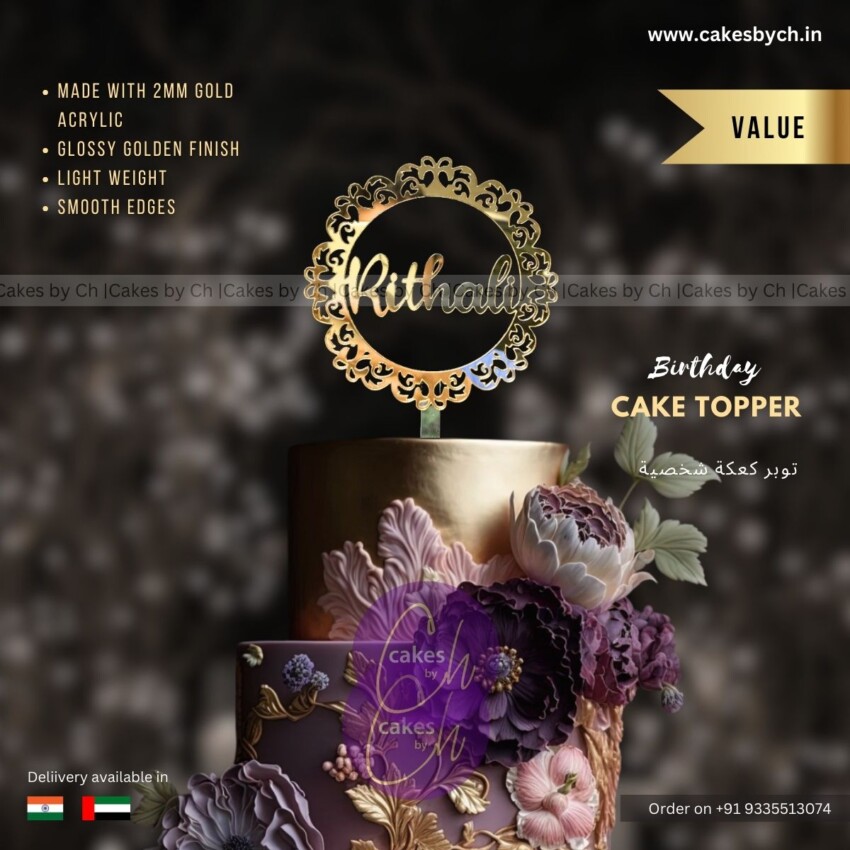 Customized Cake Toppers | Order Now - Cakes by Ch