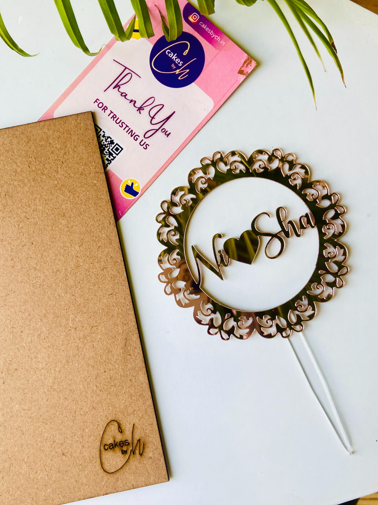 Mandala Art Custom Name Cake Topper For Birthday | Heart Cake Toppers ...