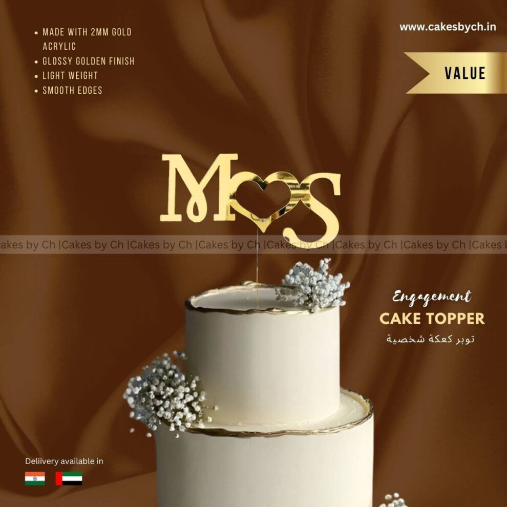 Personalized Cake Toppers Online | Free Delivery India - Cakes By Ch